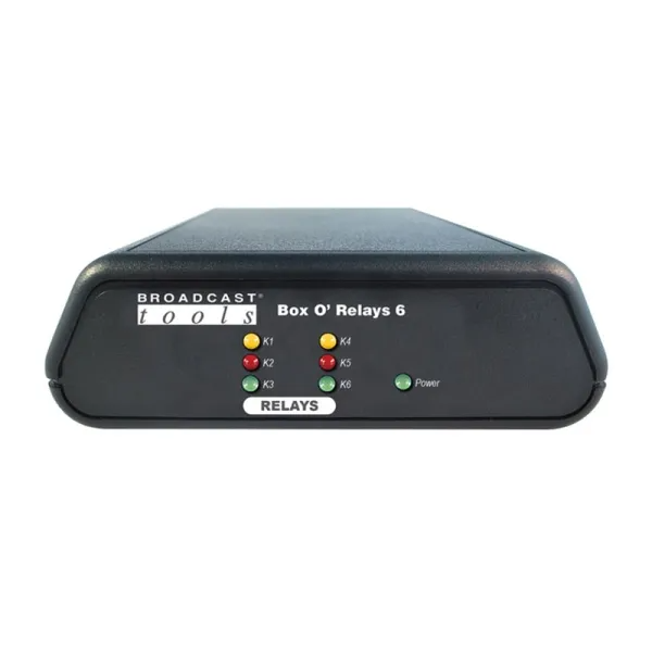 BROADCAST TOOLS BOX-O-RELAY 6SIX CHANNEL OPTICALLY ISOLATED RELAY ...